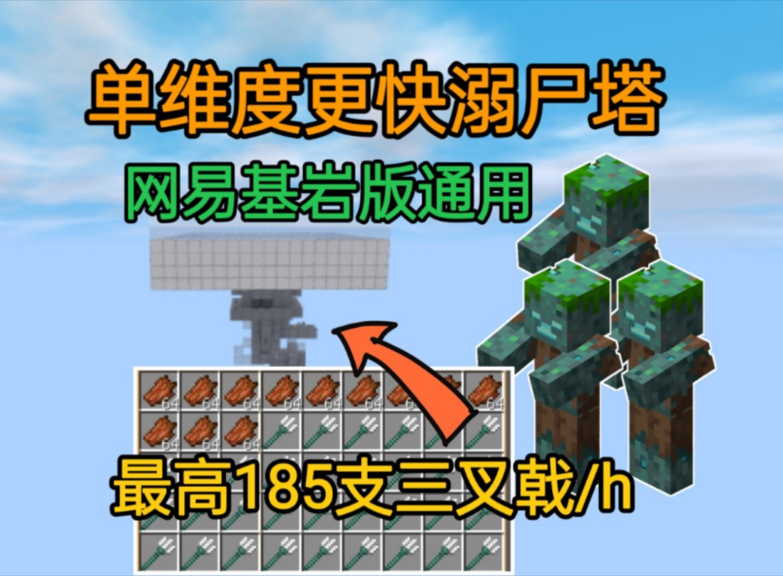 【我的世界溺尸塔】保姆级教程,十分钟学会,从此溺尸是我儿!_哔哩...