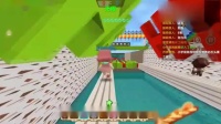 迷你世界粉丝跑酷1:和粉丝一起跑酷,我和公主殿下拿到了第一