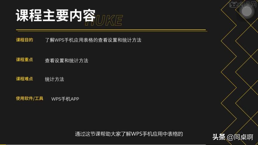 手机WPS教学 查看设置和统计方法