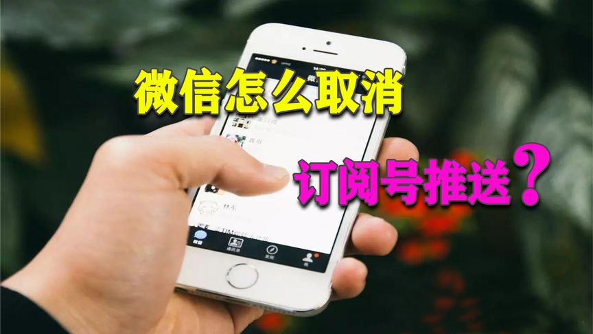 微信怎样取消“订阅号”消息推送?订阅号总是推送消息,太烦人了