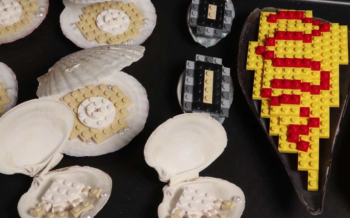 超丝滑烤扇贝,让人看得口水都蚌埠住了!【乐高定格动画】