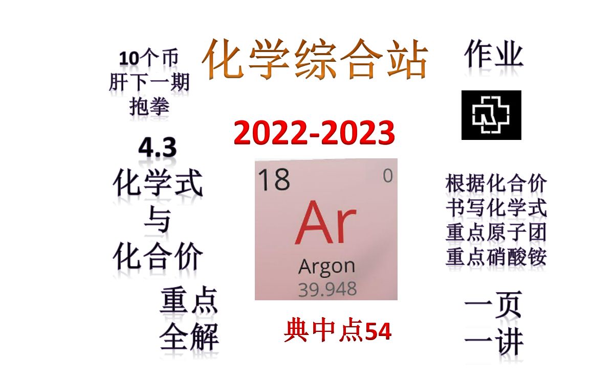 ...【典中点】原子团、化合价写化学式与硝酸铵中氮元素的化合价确定