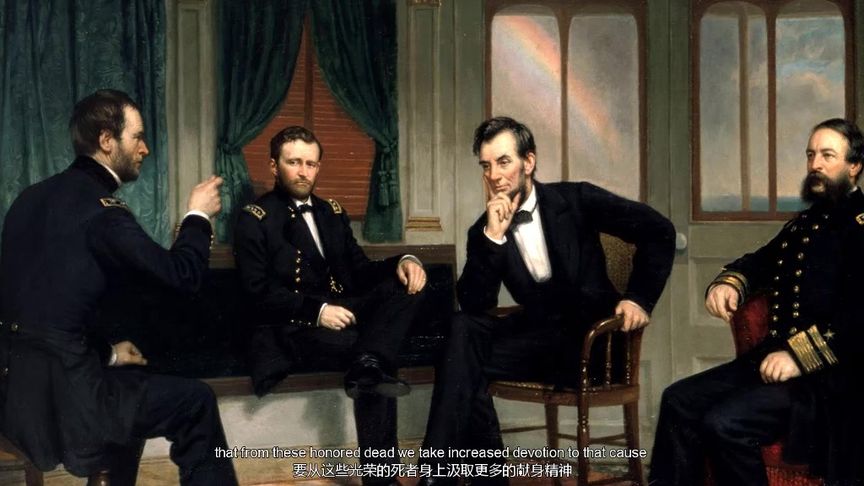美国历史上最伟大的英文演讲之一,林肯葛底斯堡演讲(英文朗读)