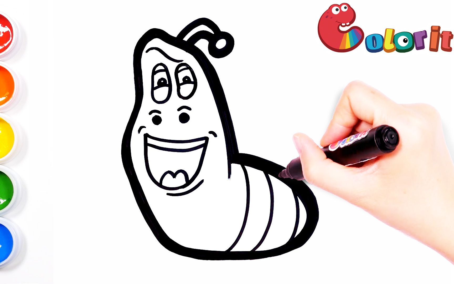 【简笔画】教你画简笔画臭屁虫——行走的表情包
