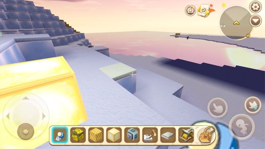 迷你世界 你们知道吗,这地图南极跟北极都合在一起了