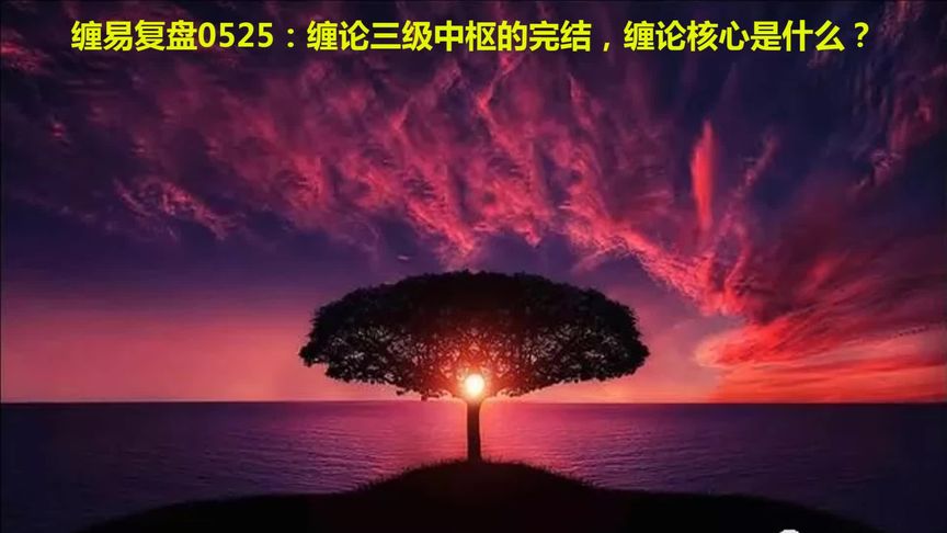 缠易复盘:缠论三级中枢的终结是关键,缠论的核心是什么