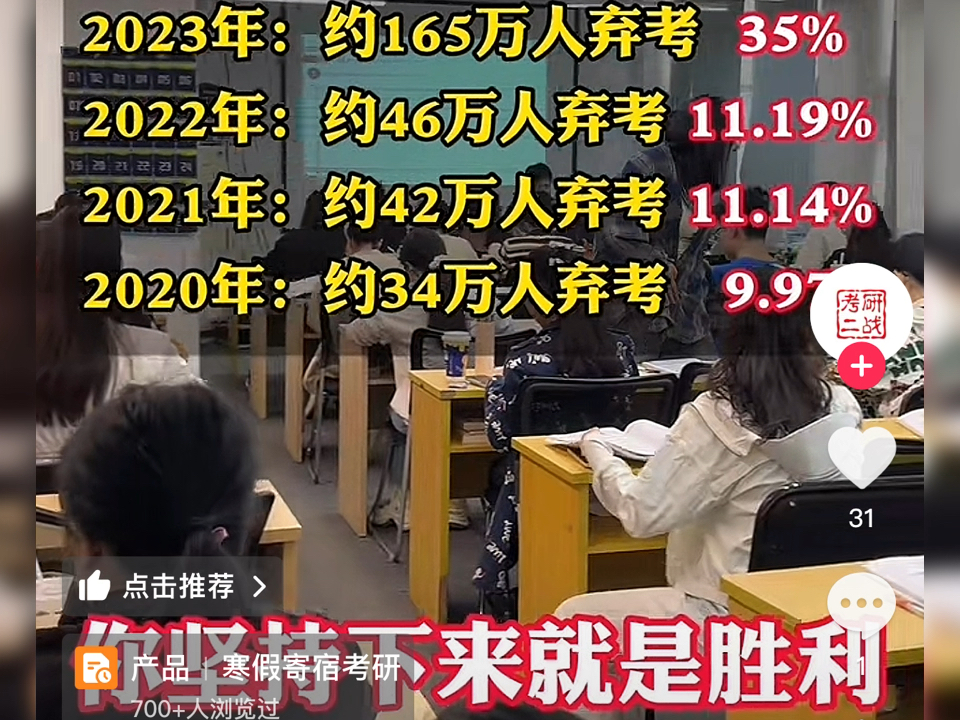 2025考研人数预估约100万人弃考往年弃考率:2024年:约100万人弃...