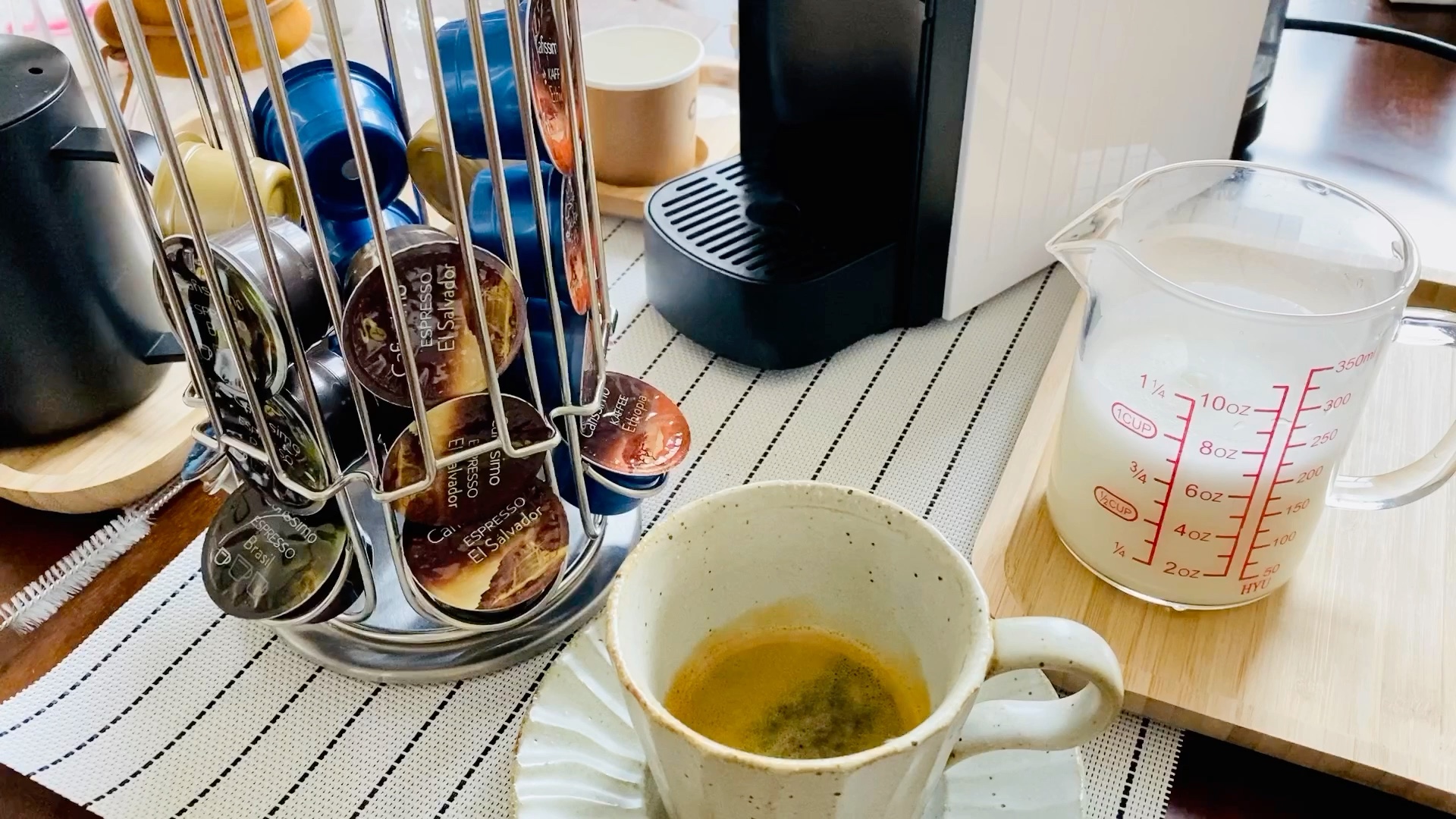 用胶囊咖啡机做一杯好喝的奶咖