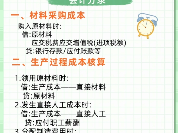 成本核算,轻松拿下!