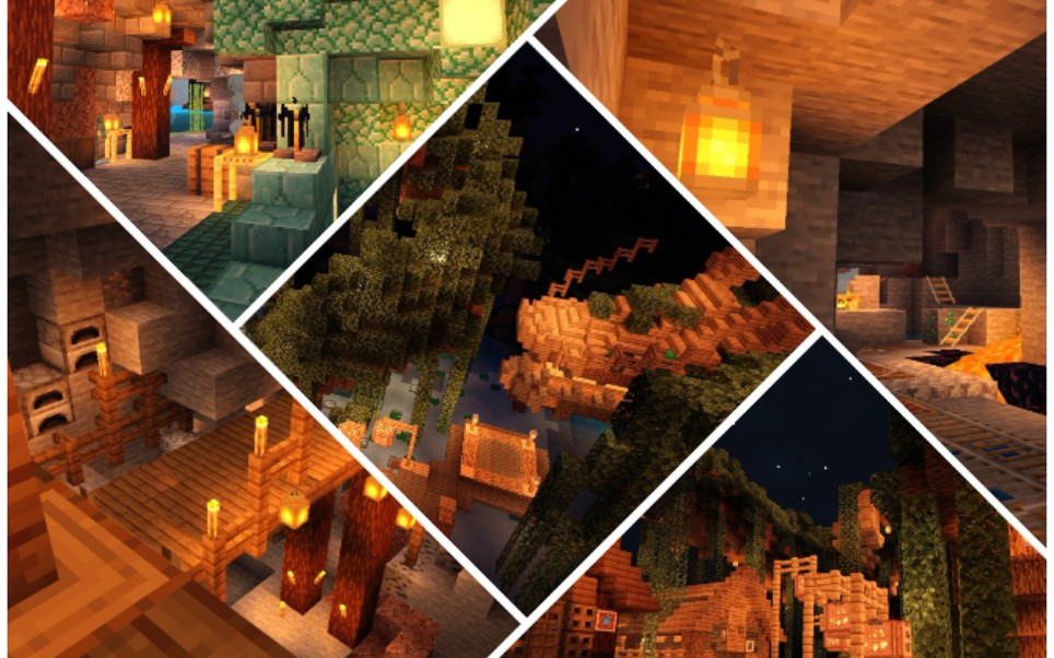 【Minecraft我的世界】「区域建筑/针叶林地形」(更新至榑桑树龙)