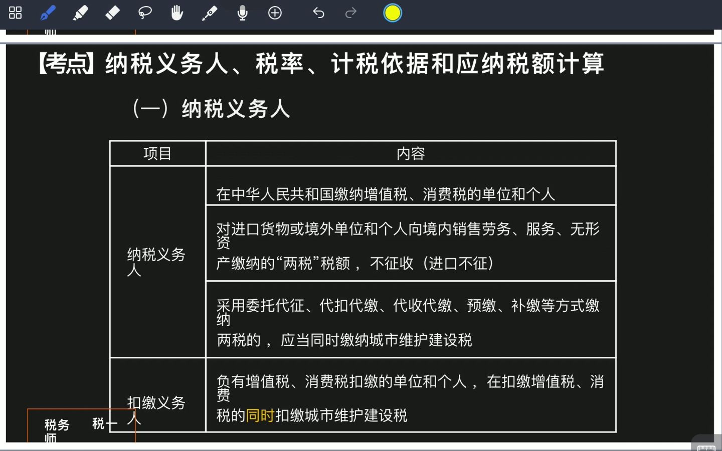 税1 第四章城市维护建设税