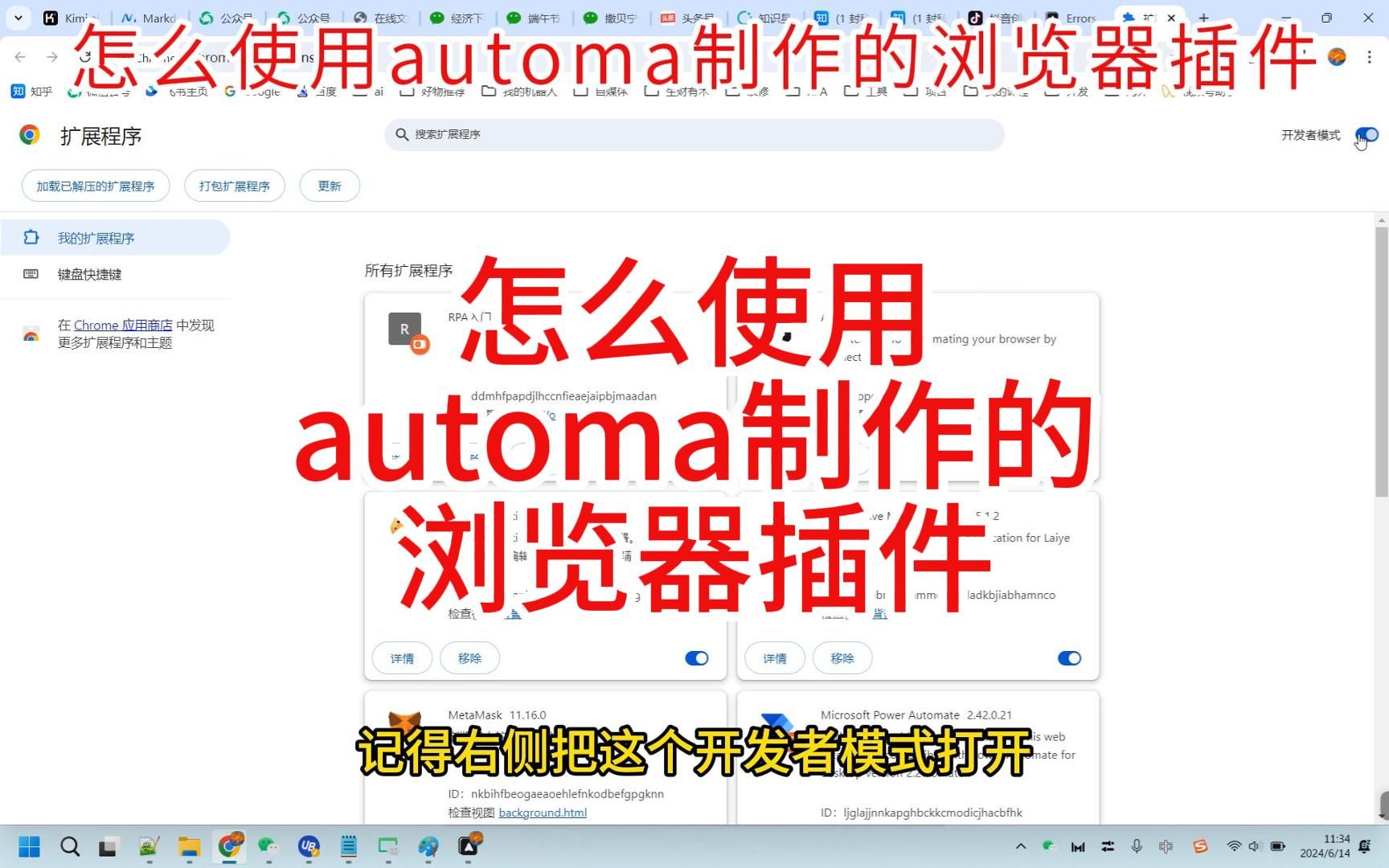 怎么使用automa制作的浏览器插件