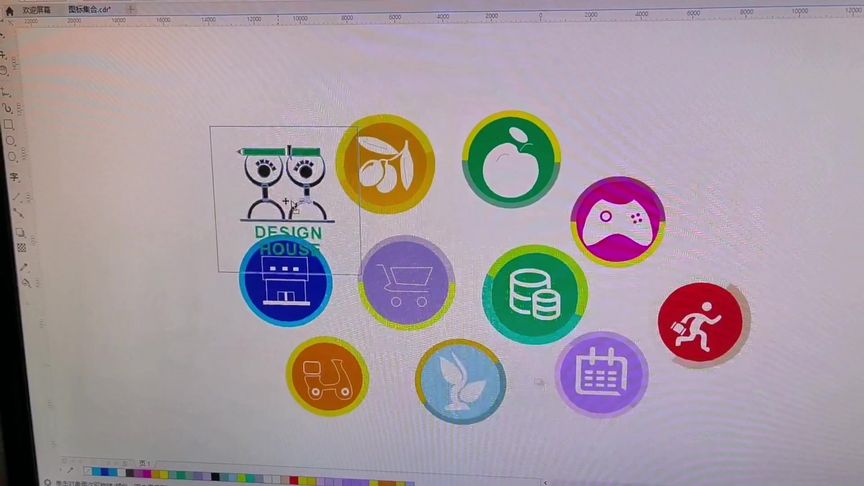 不用扣图,按老师说的用贝塞尔工具一步步画的