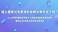 每日一学:Word中图表怎么插入更改形状样式