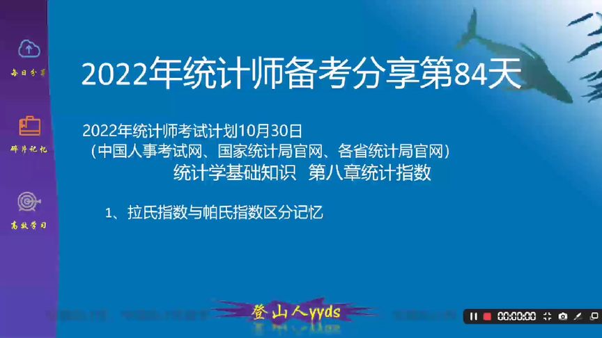2022年最新统计师备考分享84 统计学基础知识第八章统计指数要点