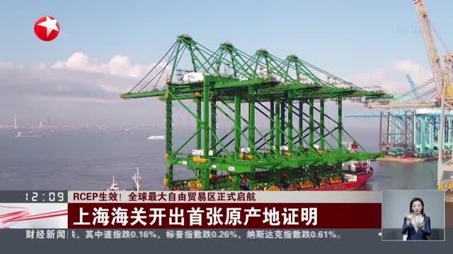 RCEP生效! 全球最大自由贸易区正式启航