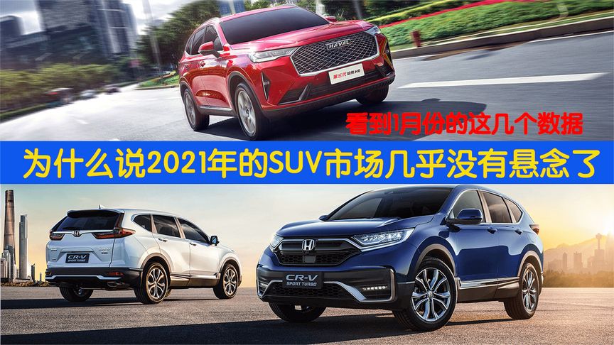 看到1月份的这几个数据,为什么说2021年的SUV市场几乎没有悬念了