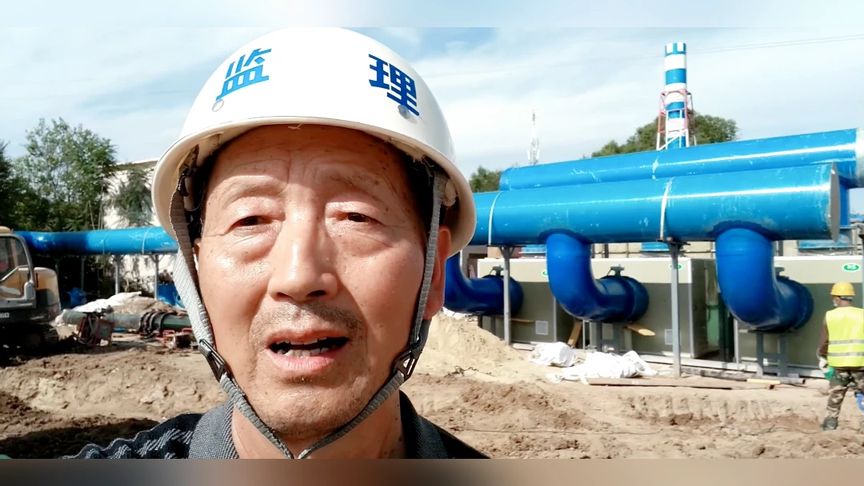 庆阳市(西峰)区南污水处理厂提标改工程DN400pE管熔接实拍