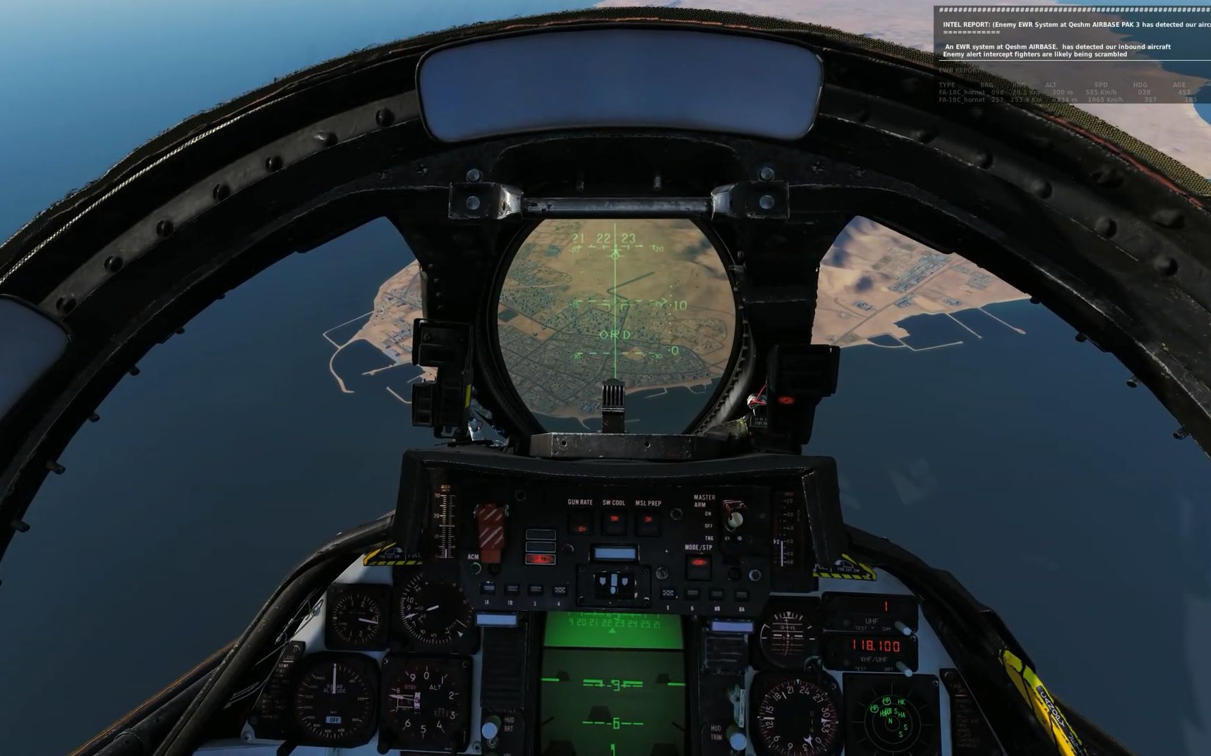 【DCS】F-14多人游戏波斯湾上空对SAM阵地的直接进攻与空战