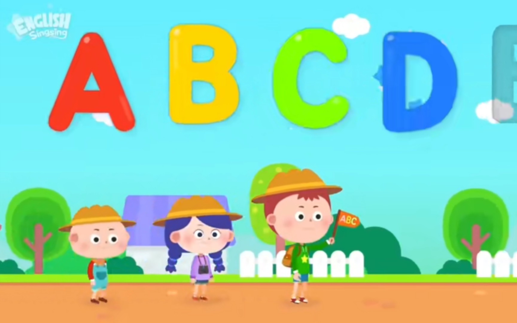 英语启蒙儿歌: ABC英文歌曲ߥ�ߍ�ߍ�《26个英文字母歌》 #英文...