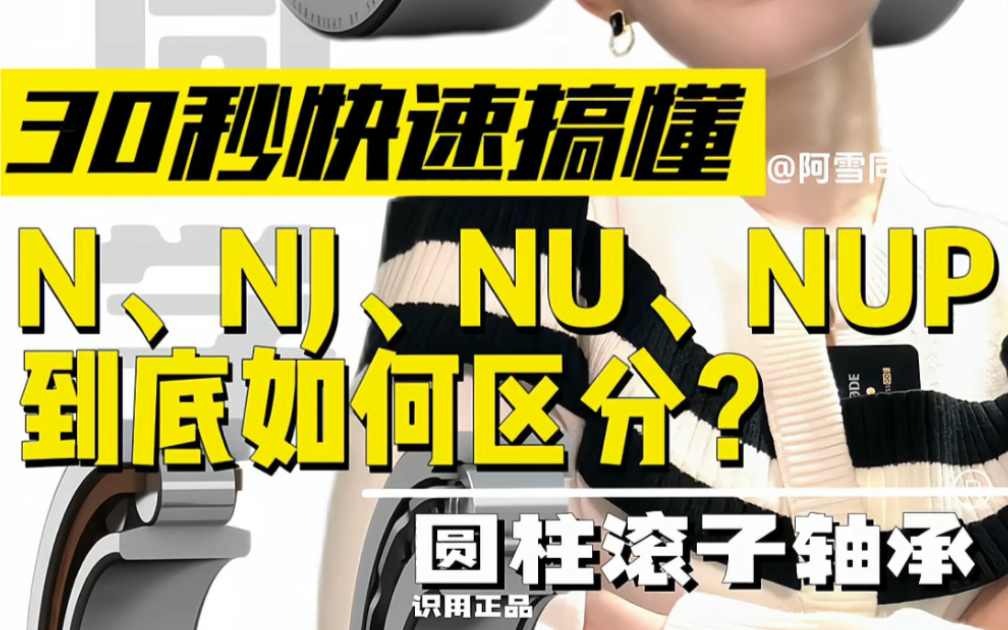 圆柱滚子轴承N、NJ、NU、NUP的区别,你用对了吗?