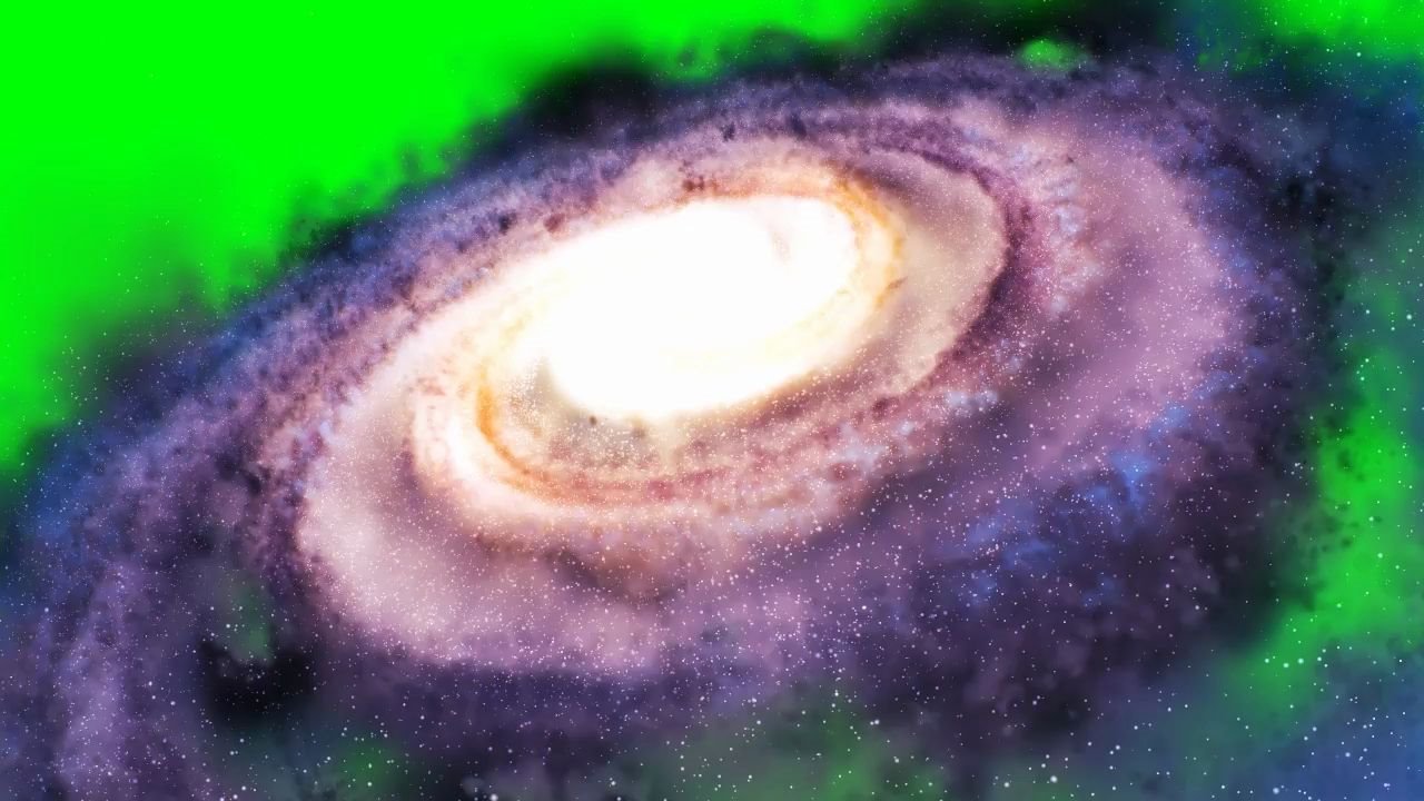 【绿幕素材】旋转银河绿幕素材效果无版权无水印自取[720 HD]