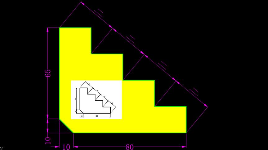 CAD定数等分操作案例,家用楼梯阶梯都这么画