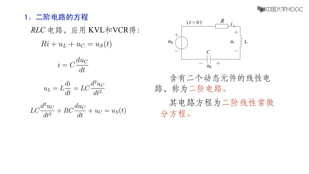 5.9 二阶电路的微分方程