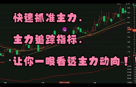 快速抓准主力,主力追踪指标,让你一眼看透主力动向!