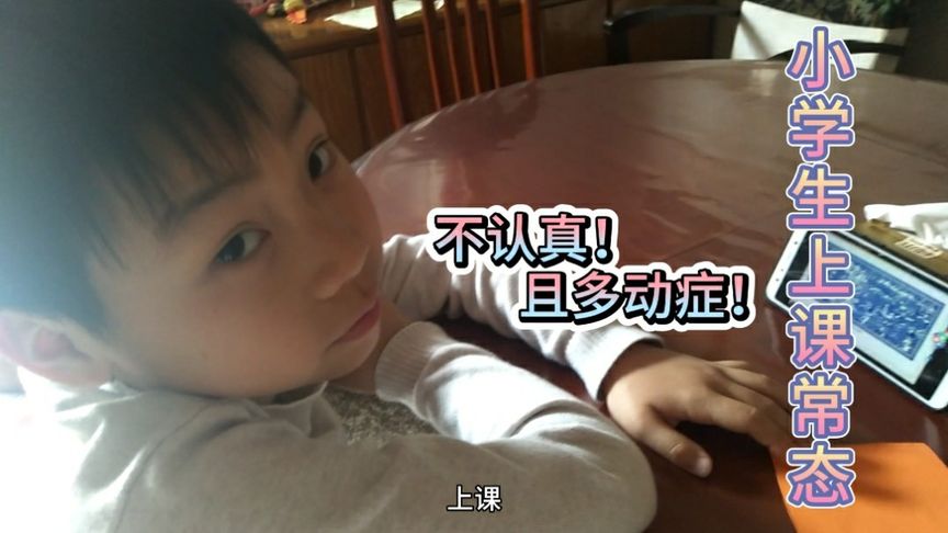 我家小学生钉钉上课的常态