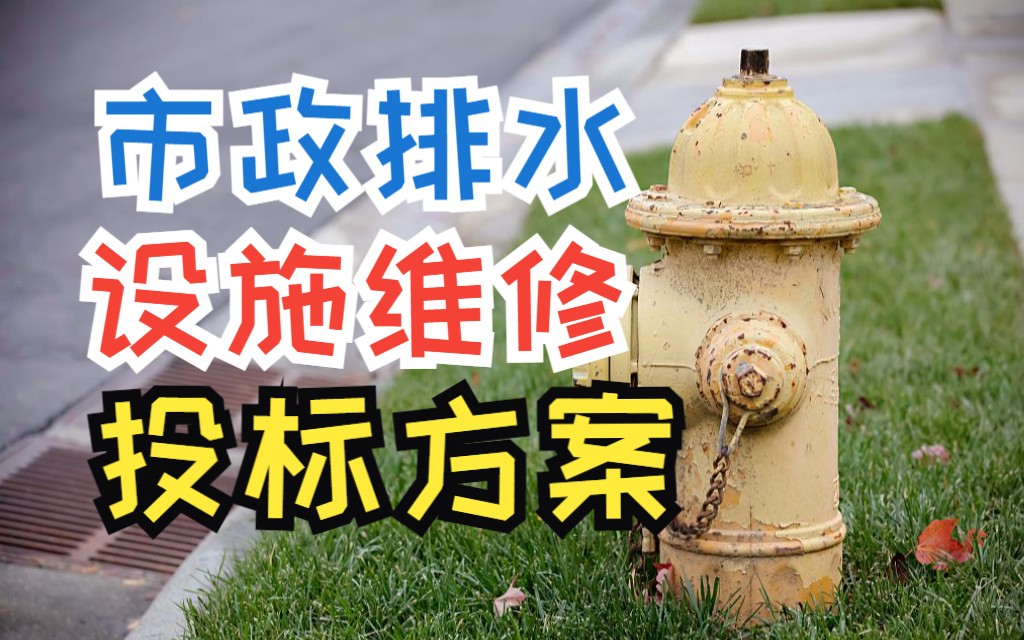 市政排水设施维修投标方案