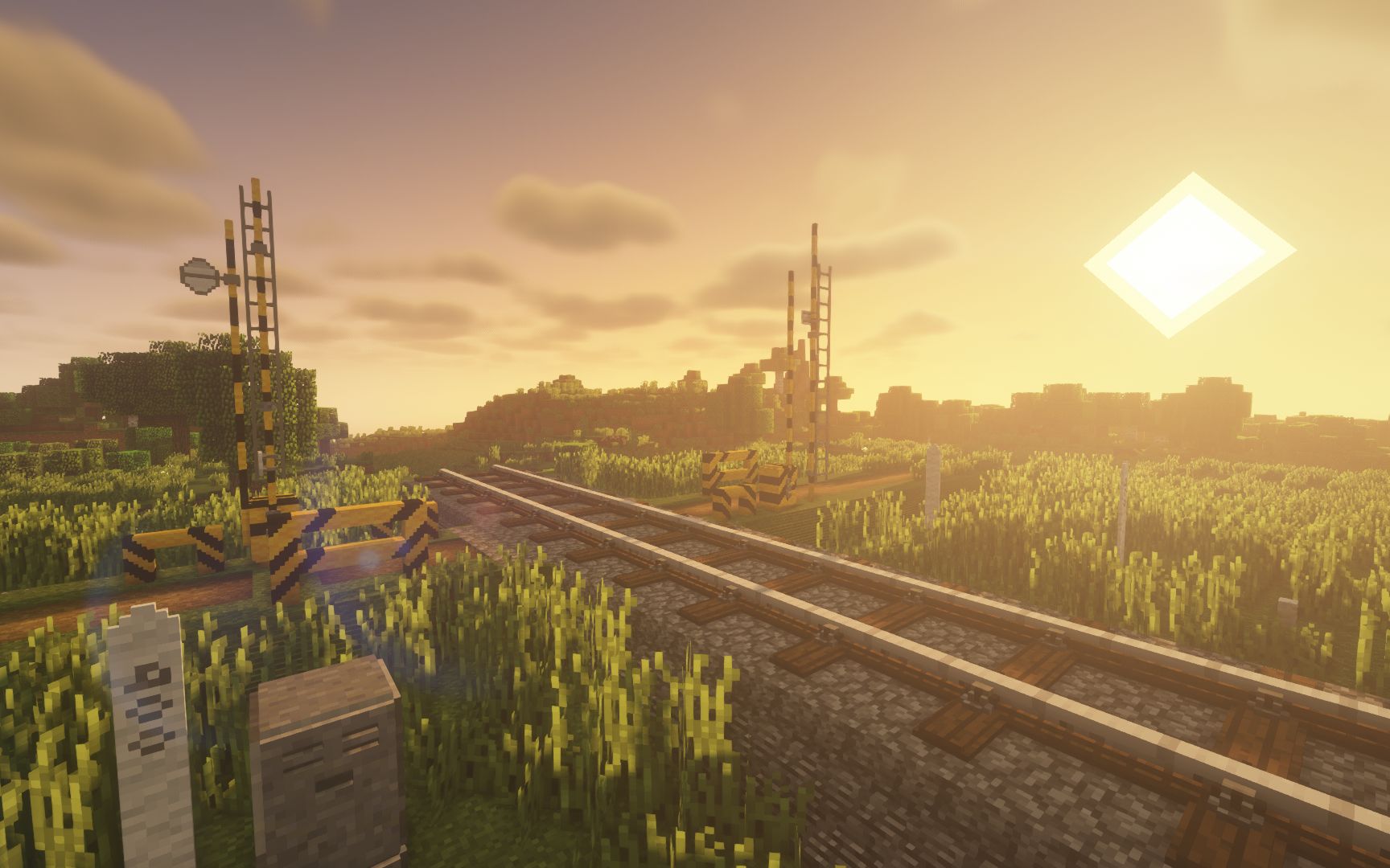 【MC】你的名字场景搭建-雕刻工艺模组演示-MINECRAFT