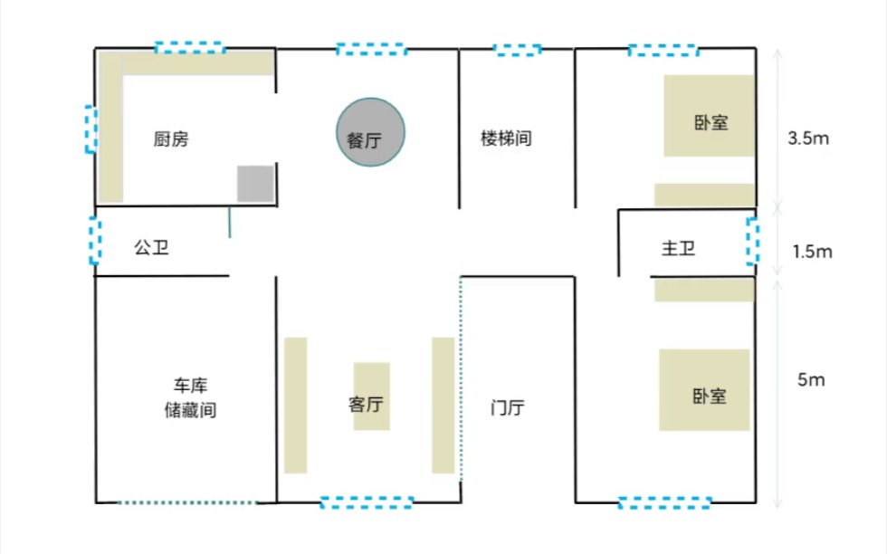 农村自建房,自己画的设计图
