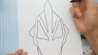 只需手掌比一下,轻松画出捷德奥特曼,简单又帅气的手势画