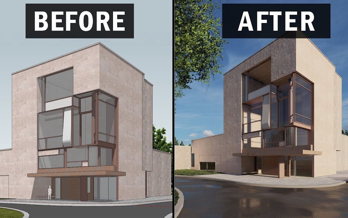 从 SketchUp 到 Lumion 室外渲染工作流程 | Lumion 9 Exterior ...