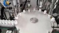 ...喷雾剂液体灌装机 酒精消毒液液体灌装设备 高速双工位液体灌装机