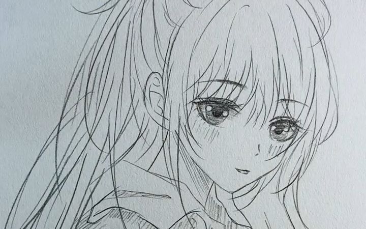 简笔画教程:如何画古风女生