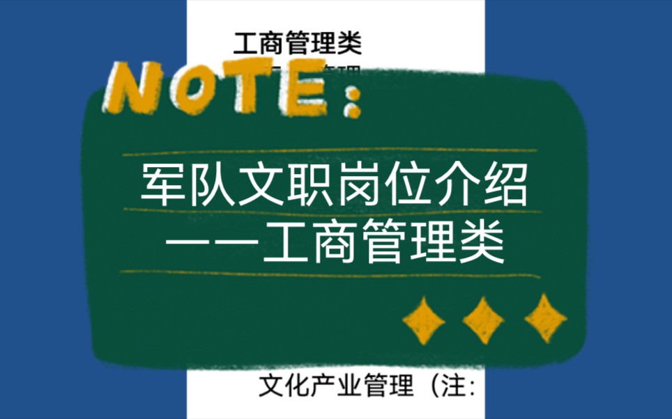 军队文职岗位介绍——工商管理类