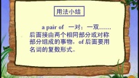 小学 英语_a pair of 的用法