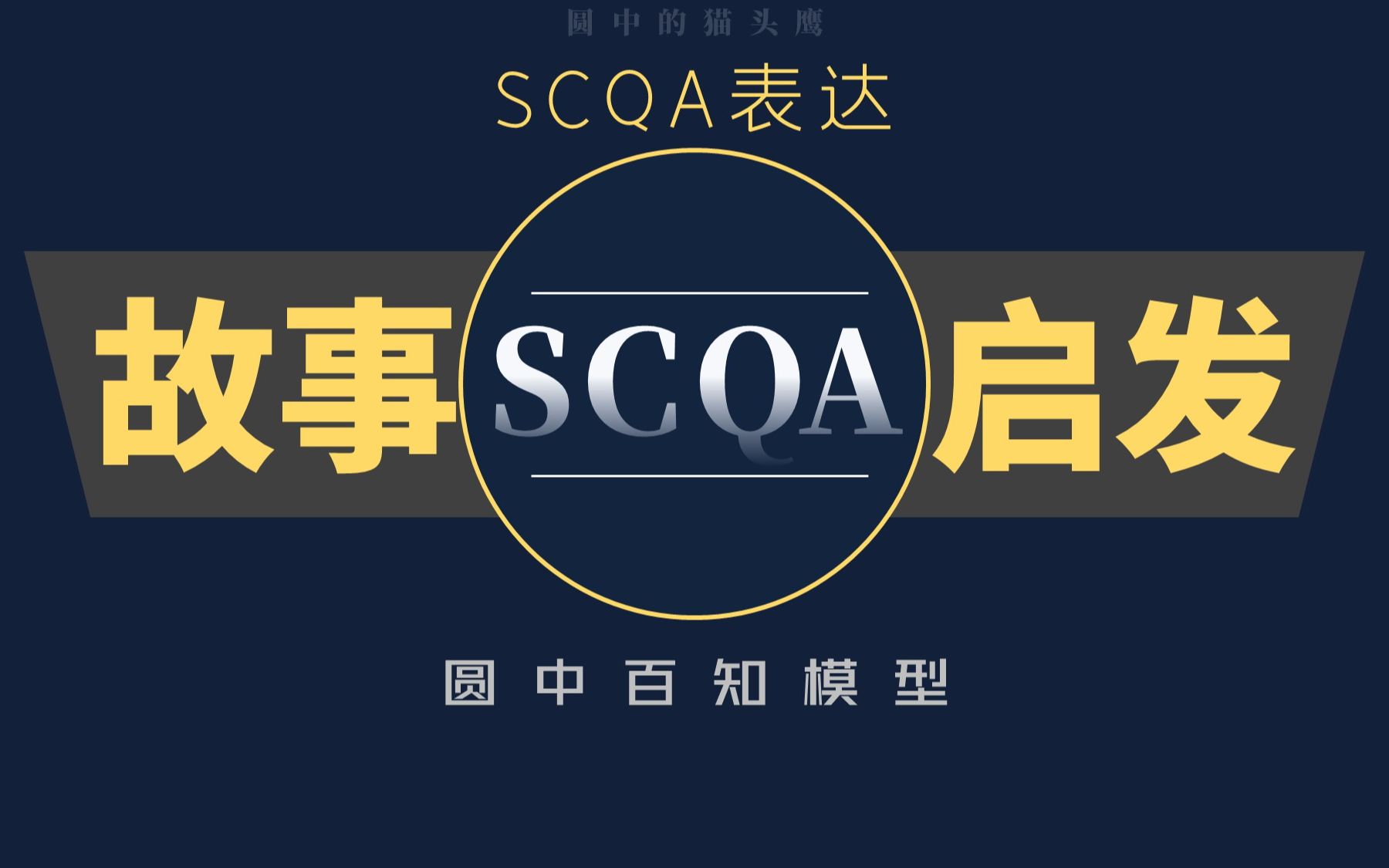 三分钟思维模型讲解29：SCQA序言结构，开场没烦恼。