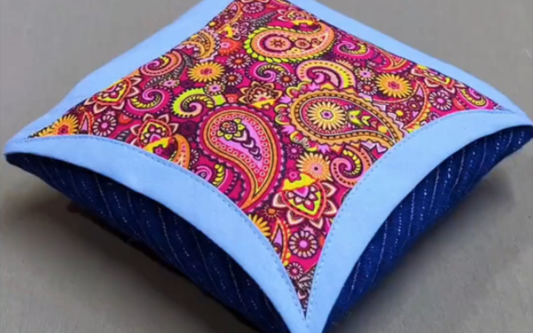 教你用最简单的方法,制作一个拼布大抱枕