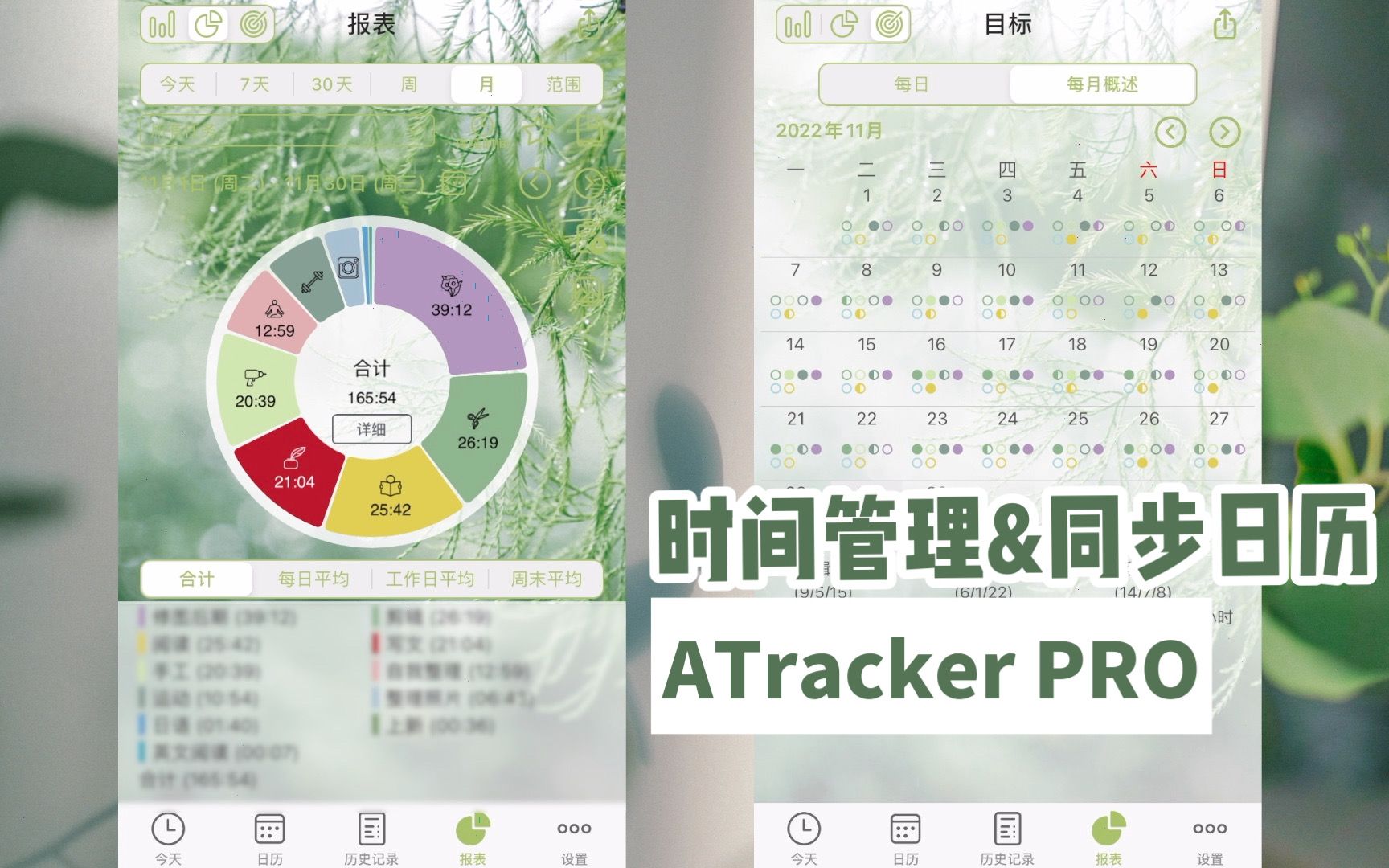 ...同步日历&时间管理统计APP——ATracker PRO使用推荐 电子时间轴