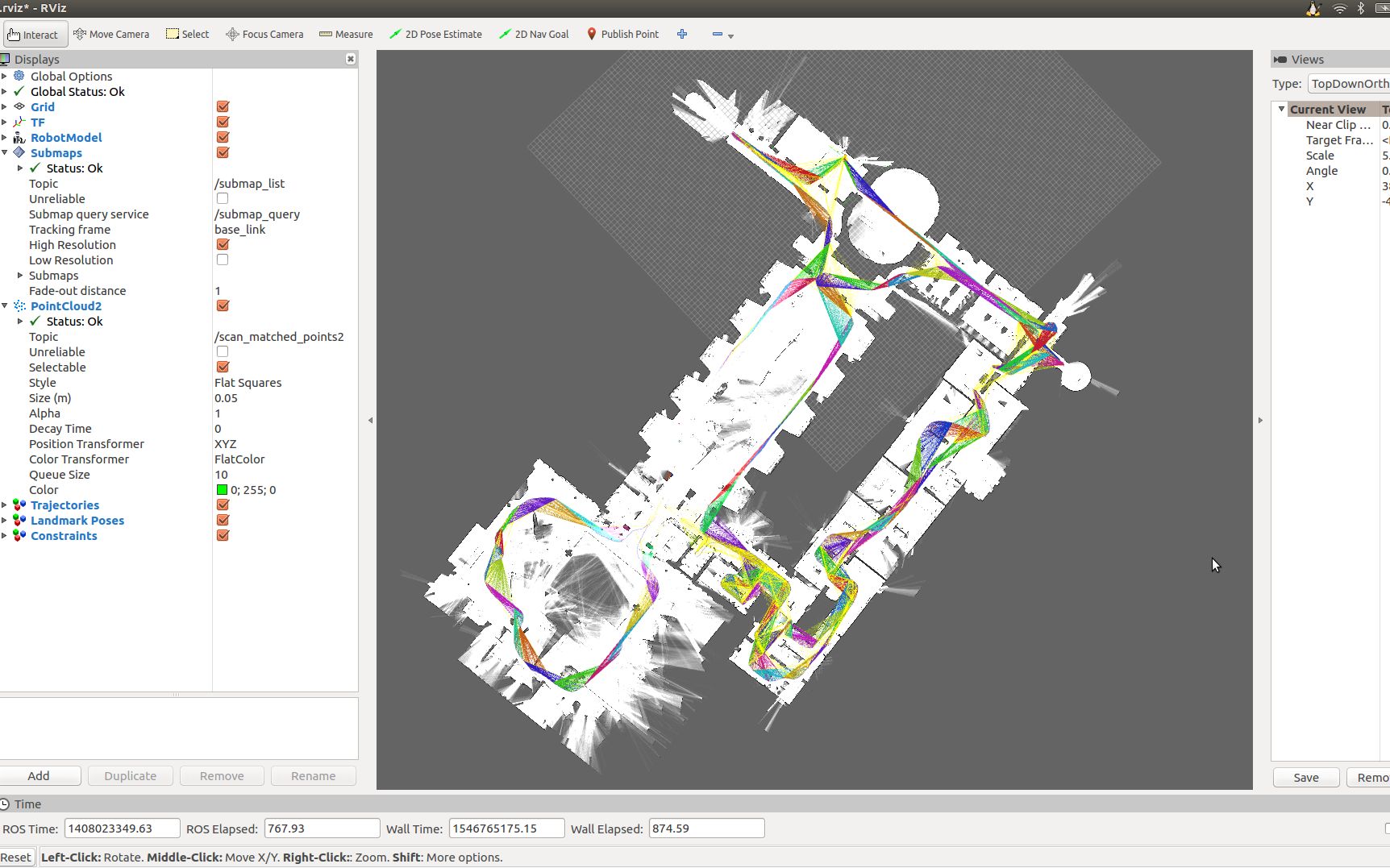 【SLAM】Cartographer算法测试 附仿真教程