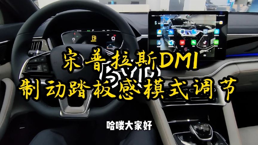 比亚迪宋plus dmi刹车制动感模式调节