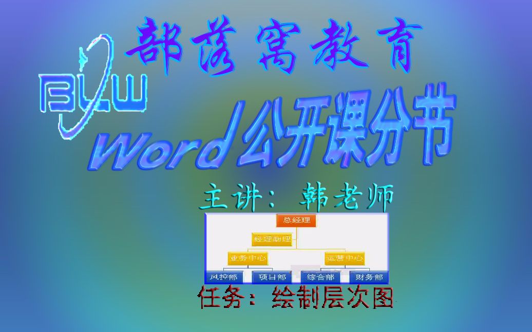 word制作管理层次图视频:层次分级别调整结构样式