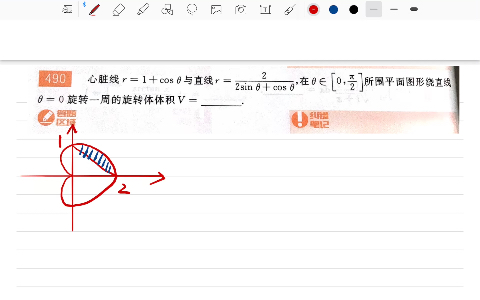 每日一题|极坐标求旋转体的体积