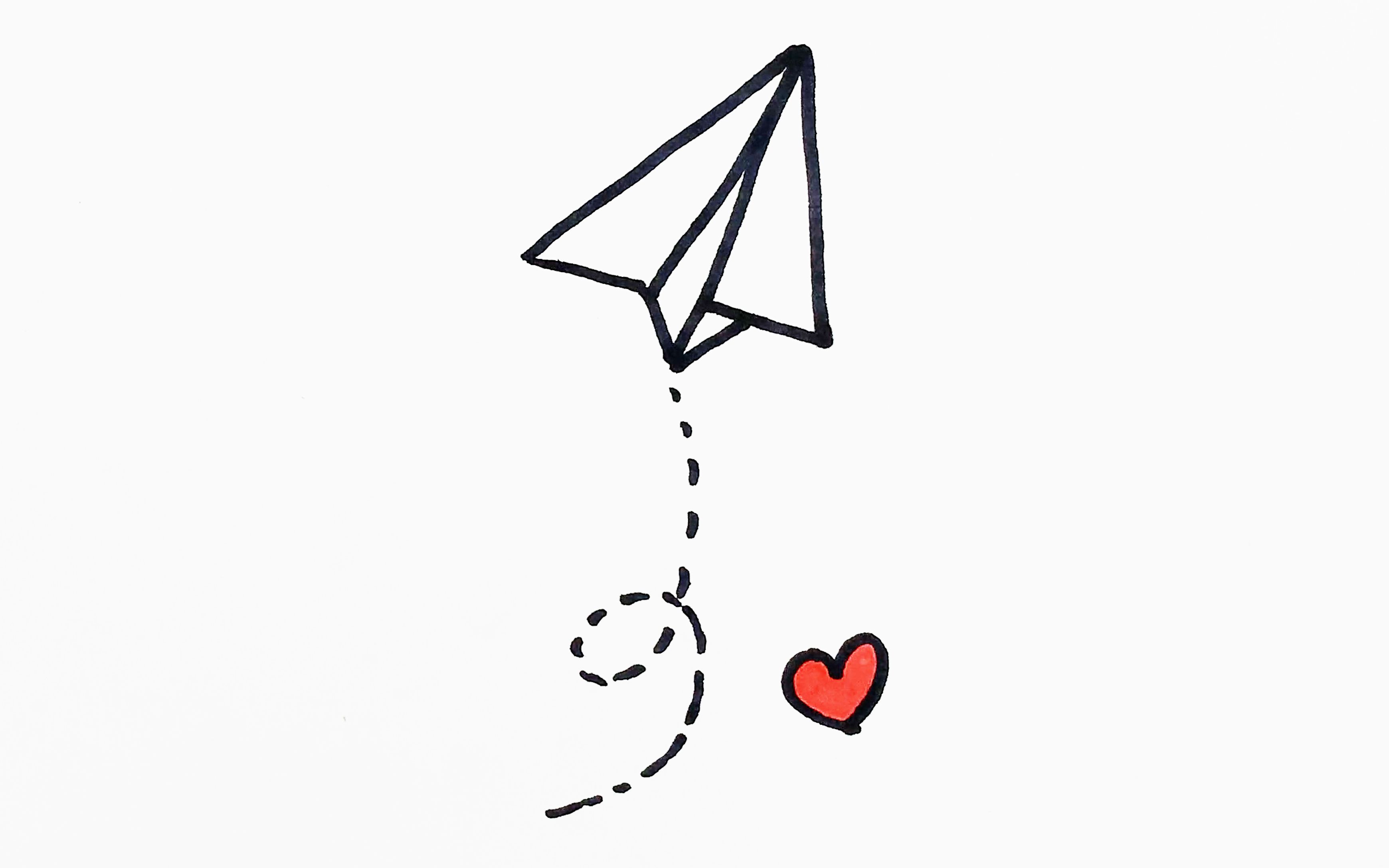 -一分钟教会你纸飞机的画法,超级简单哦!