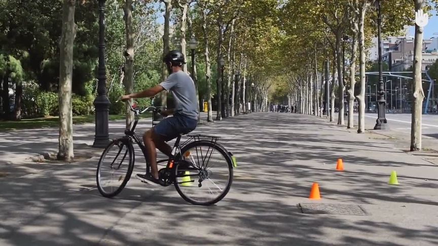 sikana成人自行车教程:练习