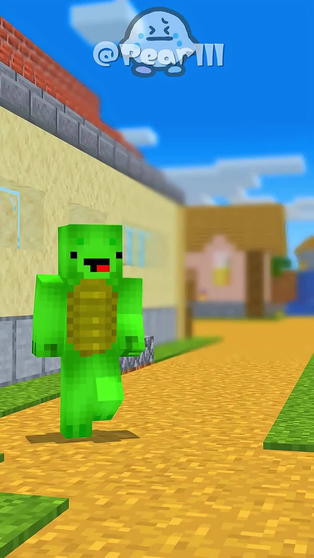 村庄前的方块结构