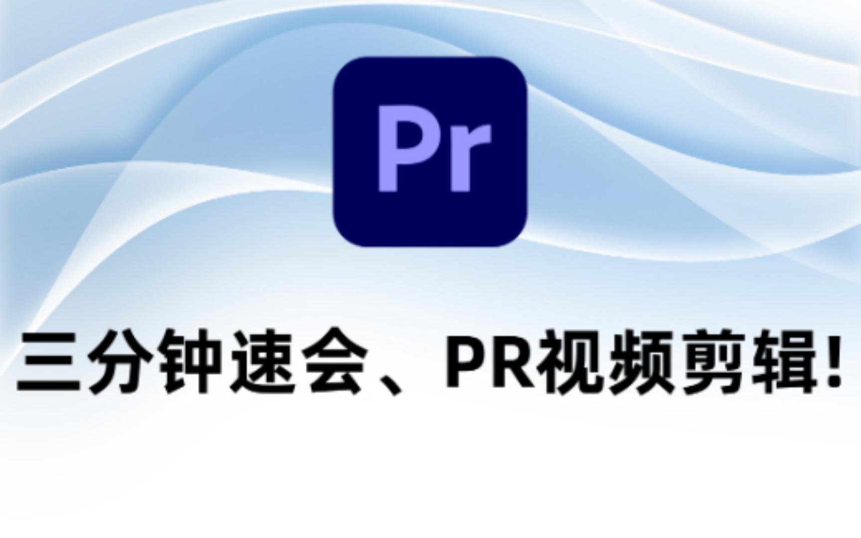 真三分钟速会!最新2022年PR剪辑使用教程!序列设置、导出设置视频...